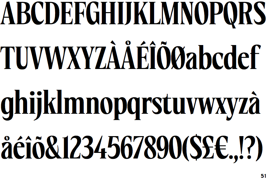 Identifont - Eternal Extra Condensed Bold