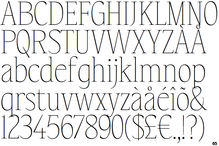 Identifont - Eternal Extra Condensed Thin