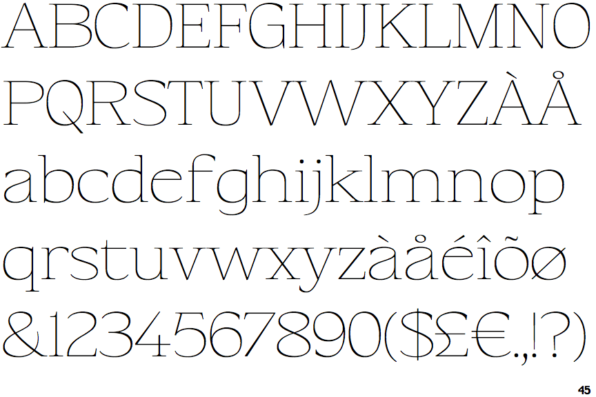 Identifont - Eternal Semi Condensed Thin