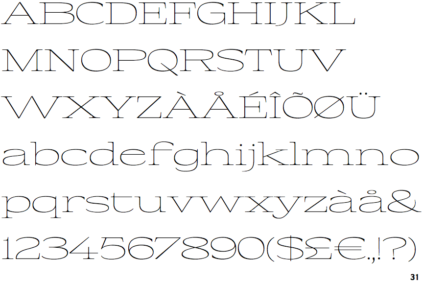 Identifont - Eternal Wide Thin