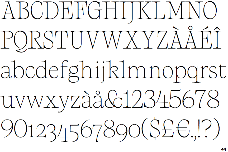 Identifont - Nuances Thin