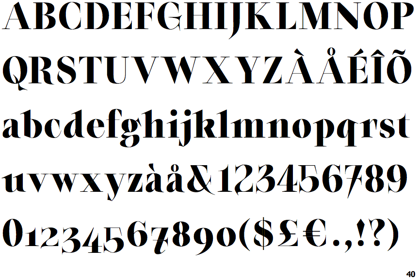 Identifont - Oroban Elegans Black