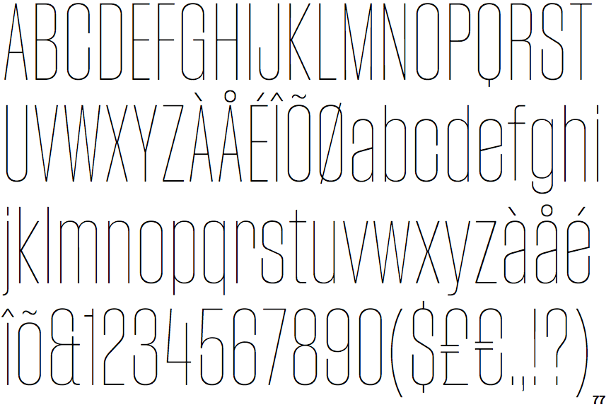 Identifont - Phill Condensed Thin