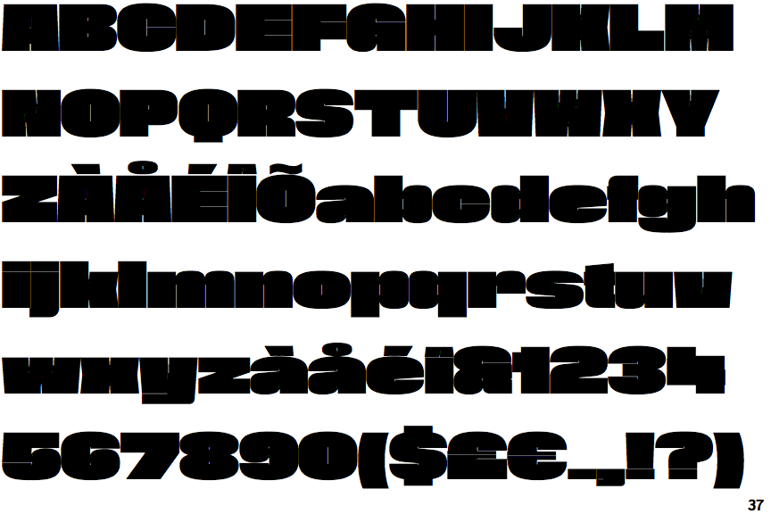 Identifont - Phill Wide Black