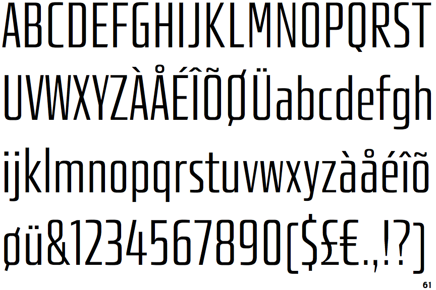 Identifont - Quadro Compressed Light