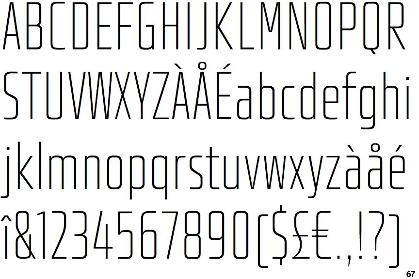 Identifont - Quadro Compressed Thin