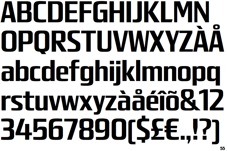 Identifont - Quadro Narrow Bold