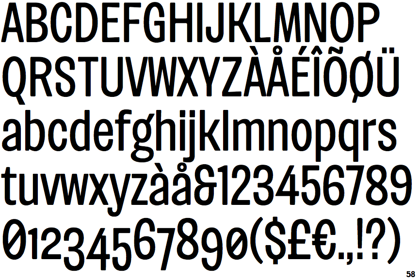 Identifont - Routine Condensed