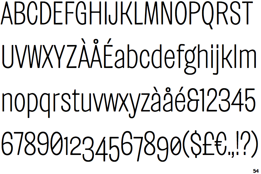 Identifont - Routine Thin Condensed