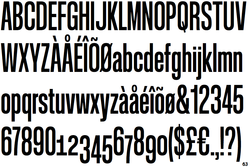 Identifont - Rules Compressed Bold