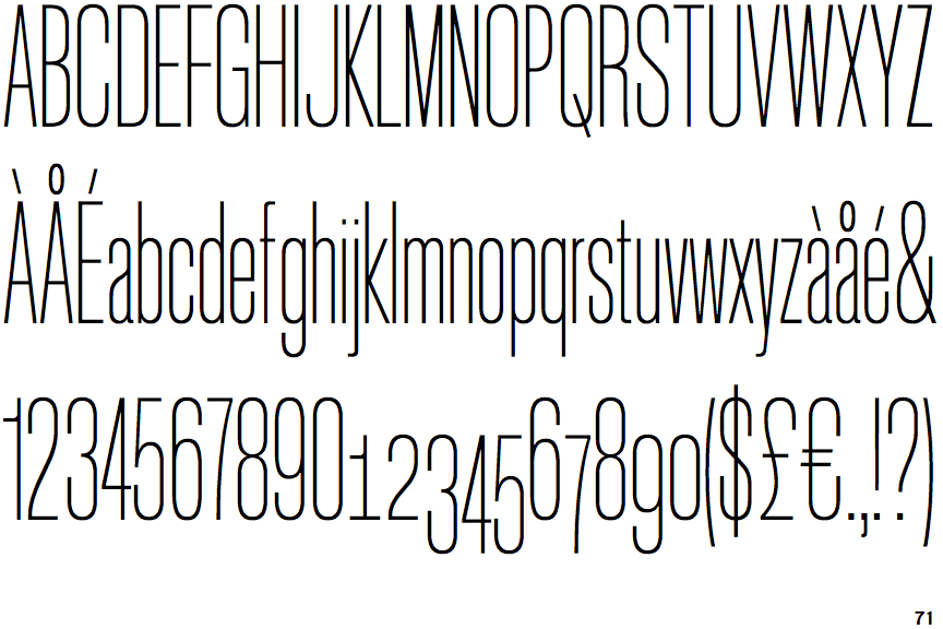 Identifont - Rules Compressed Thin