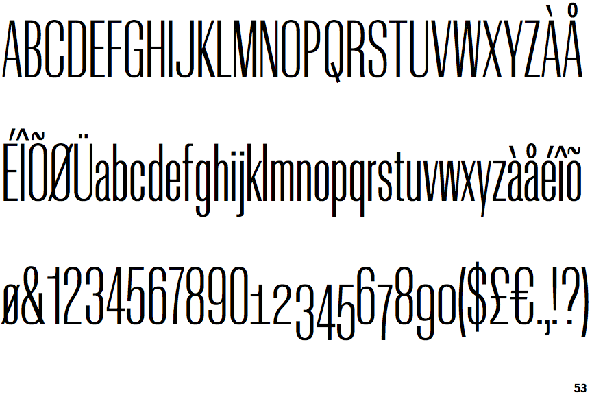 Identifont - Rules Gothic Compressed