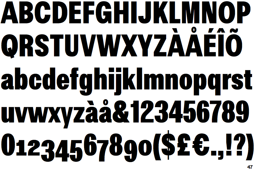 Identifont - Rules Gothic Condensed Black