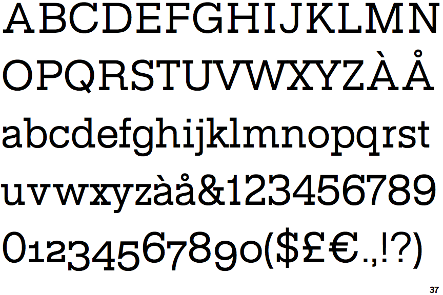 Identifont - Rules Slab