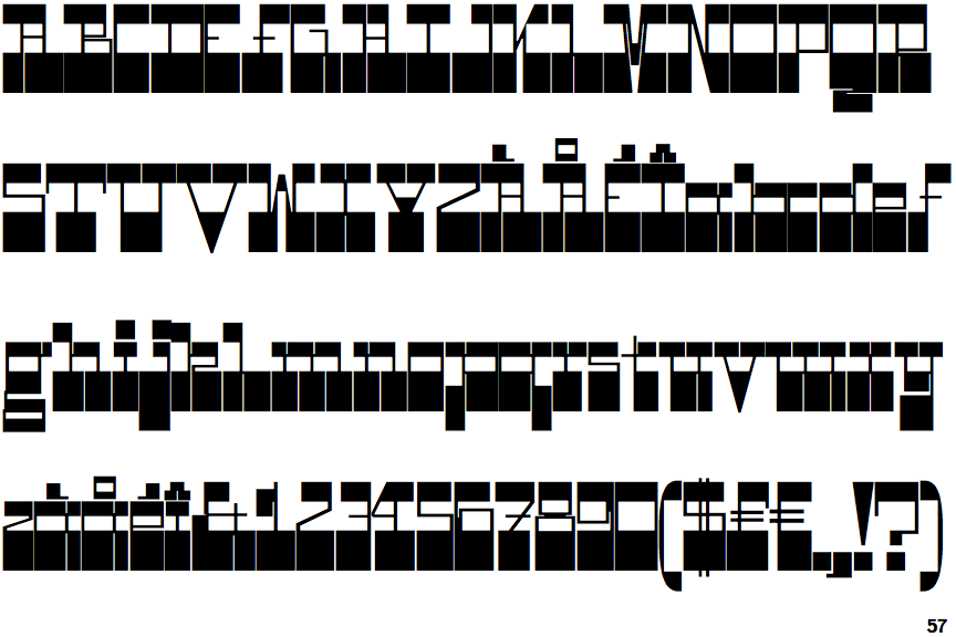 Identifont - Santiag Full Square Corners