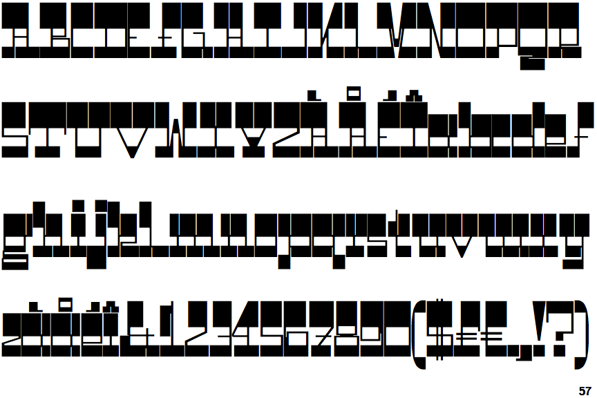 Identifont - Santiag Full Square Corners Down