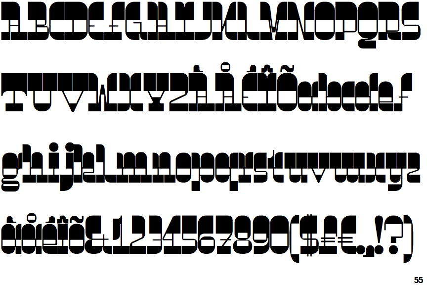 Identifont - Santiag Inside Corners Down