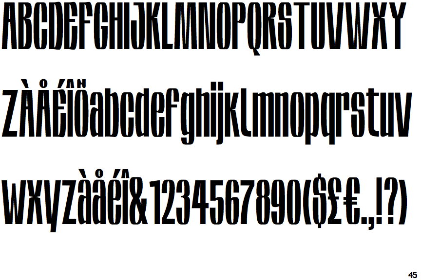 Identifont - Sature Light