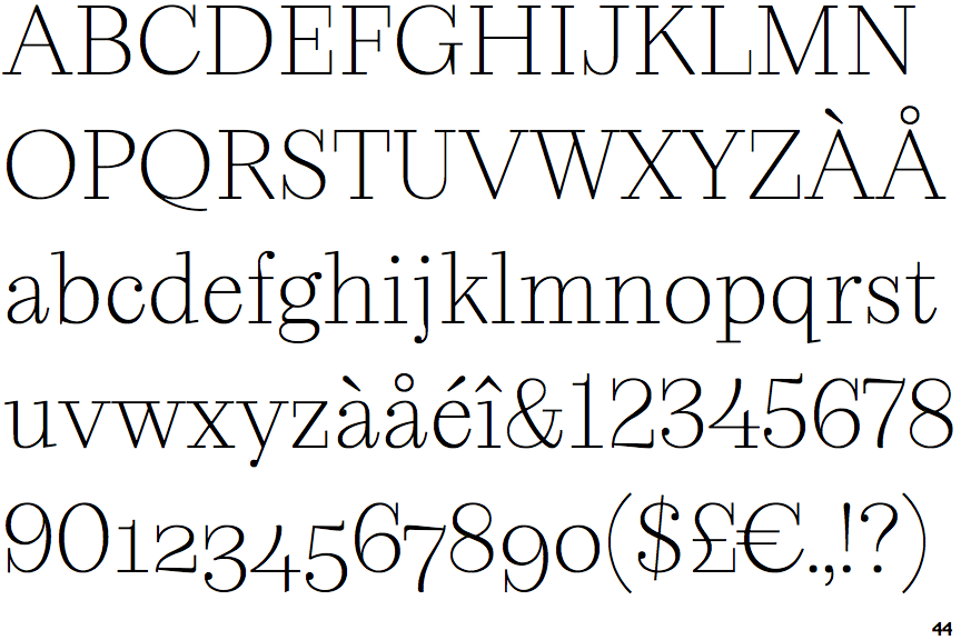 Identifont - Seraphine Headline Thin