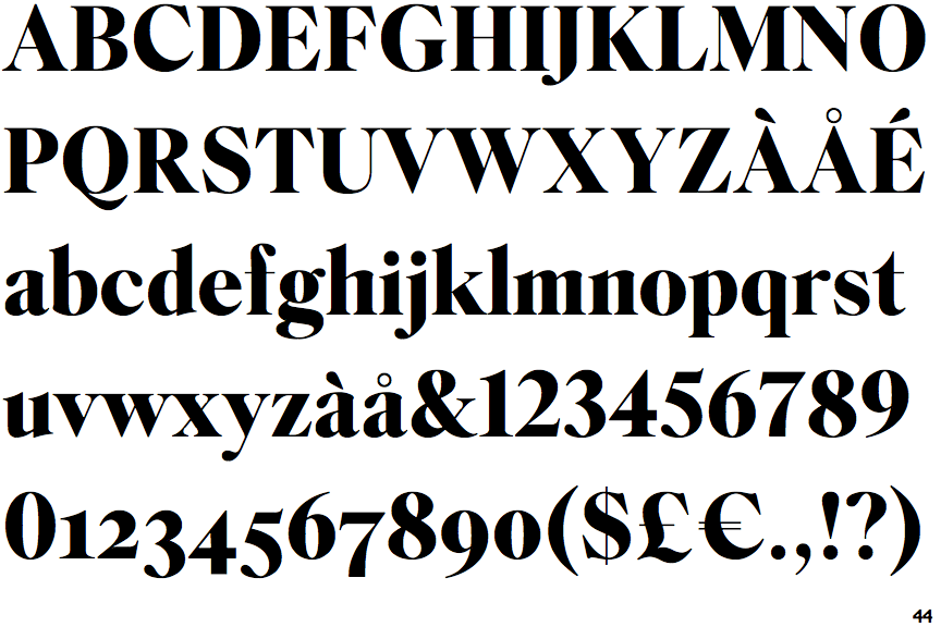 Identifont - Silvana Black