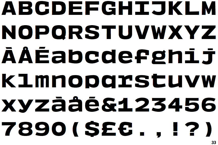 Identifont - Square Mono Bold