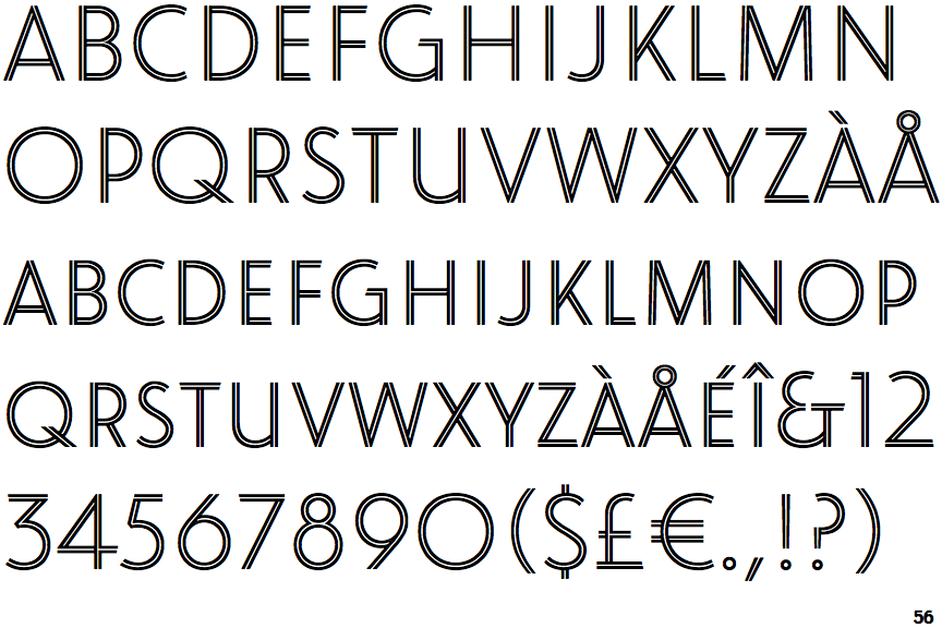 Identifont - Oskar Inline Two Light