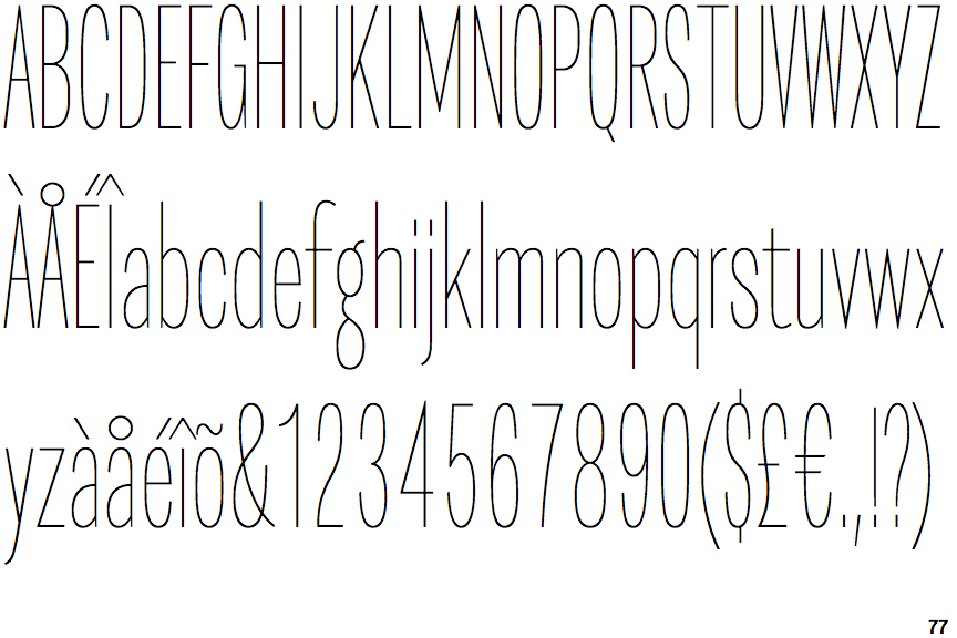 Identifont - Favela Thin