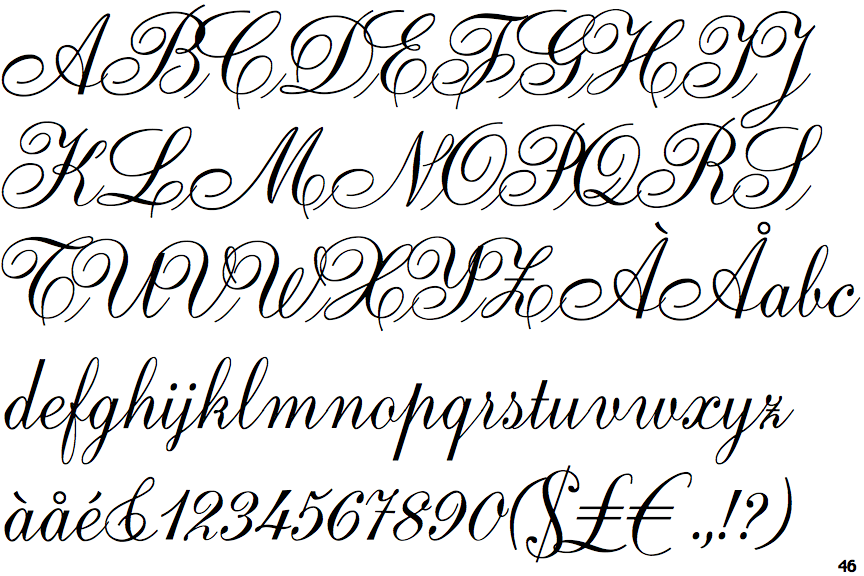 Identifont - Ambassador Script Alternate Capitals
