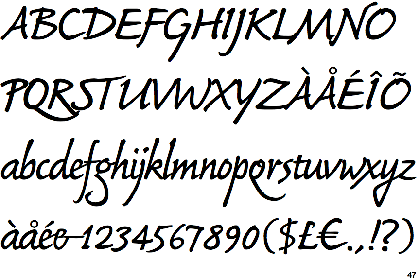 Identifont - Bouwsma Script