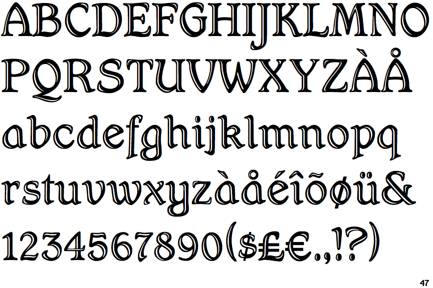 Identifont - Hamlet Handtooled