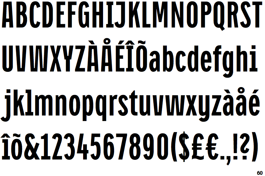 Identifont - CA Oskar Compressed Bold