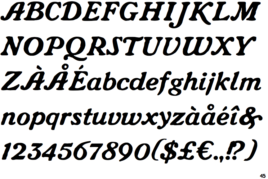 Identifont - CA Rough Rider