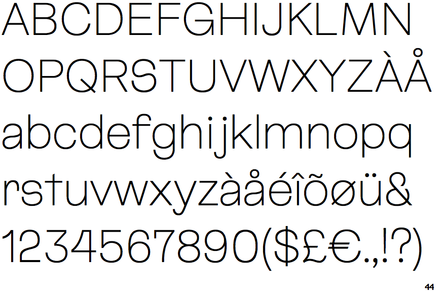 Identifont - CA Spotnik Thin