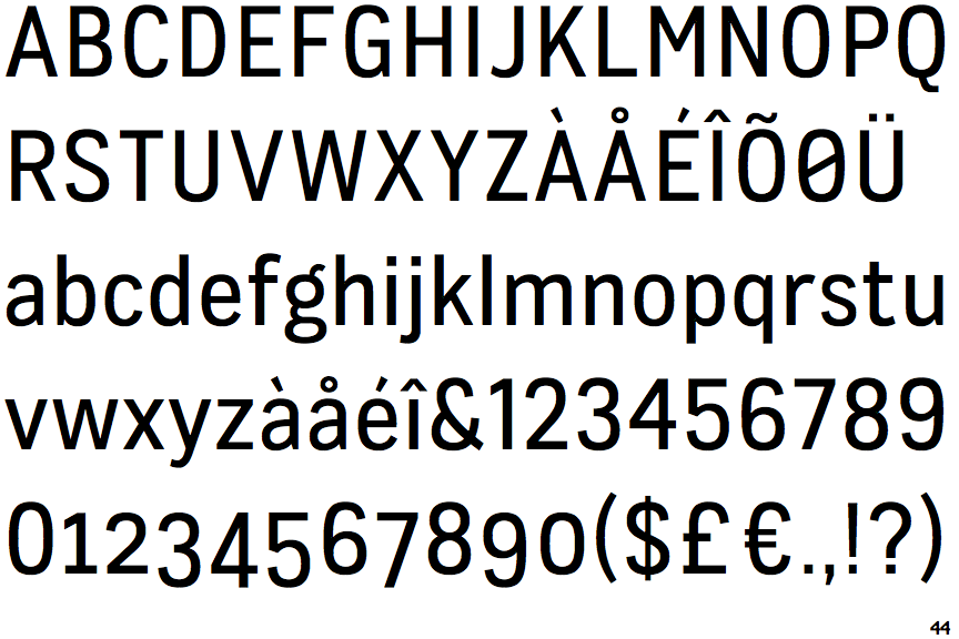 Identifont - CA Zentrum Condensed