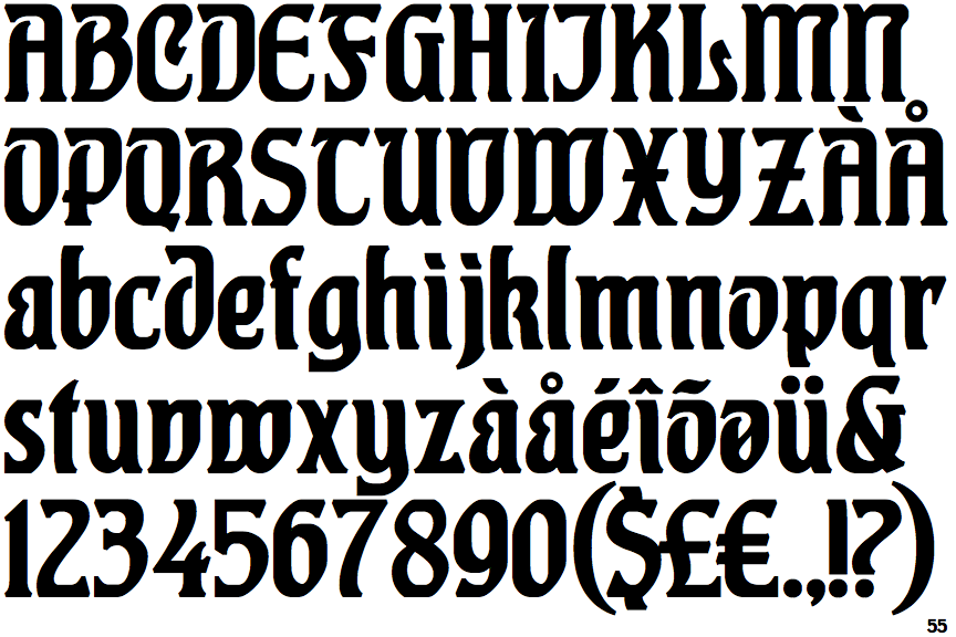 Identifont - Deathspell Bold