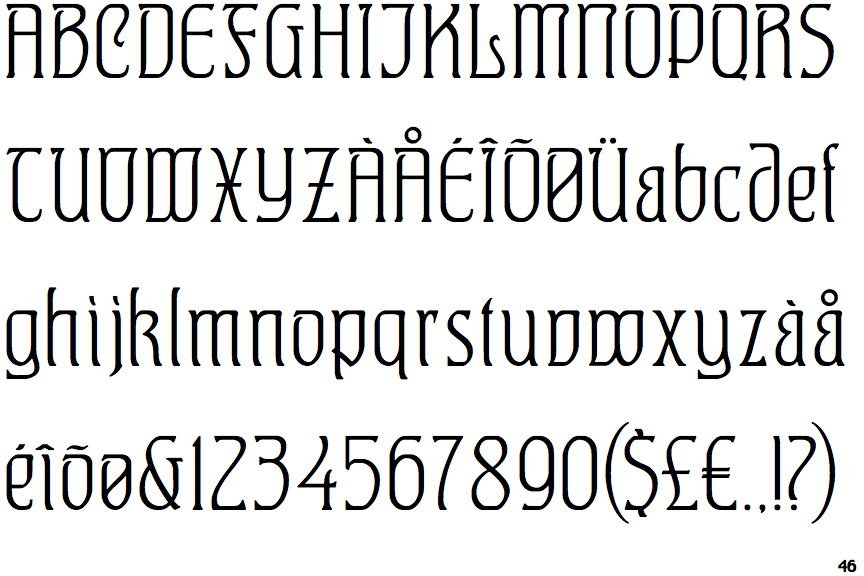 Identifont - Deathspell Thin