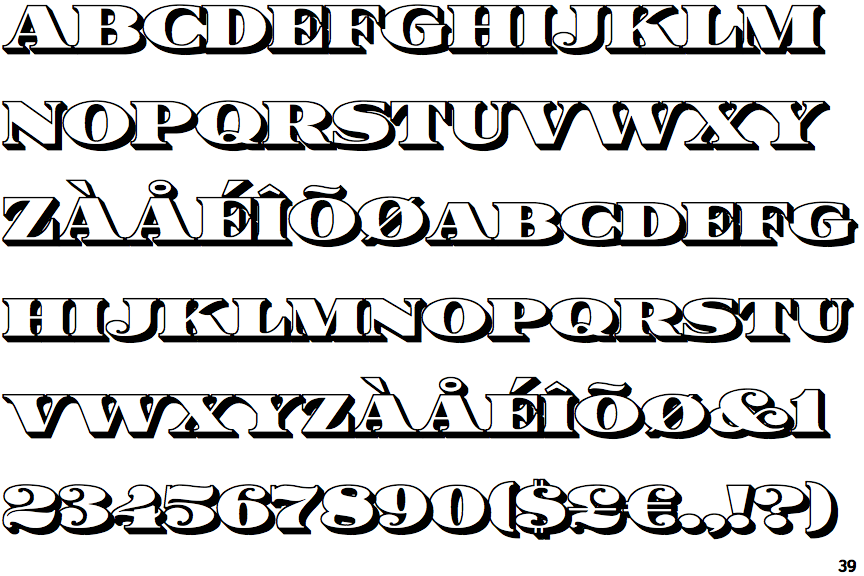 Identifont - Heist Shadow