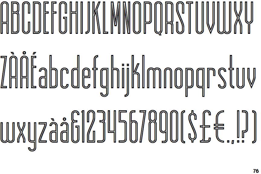Identifont - Skyward Sans Inline