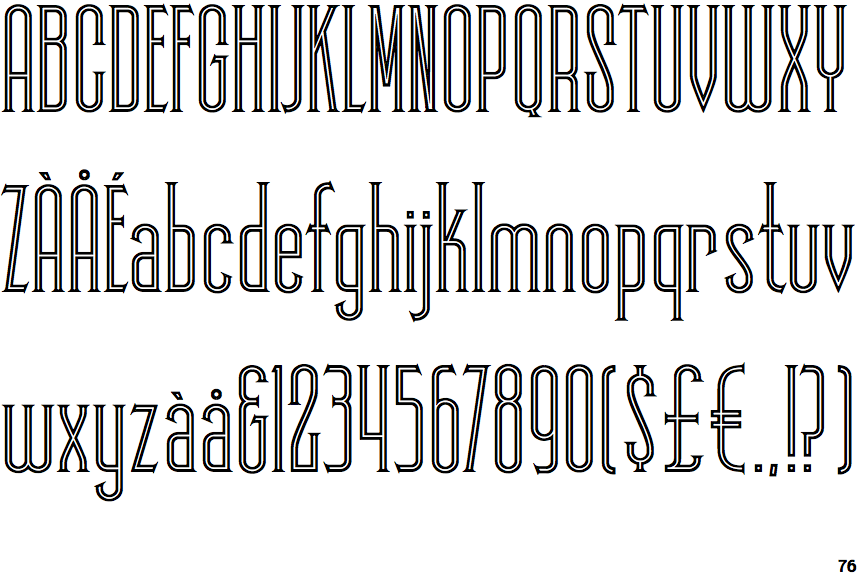 Identifont - Skyward Serif Inline