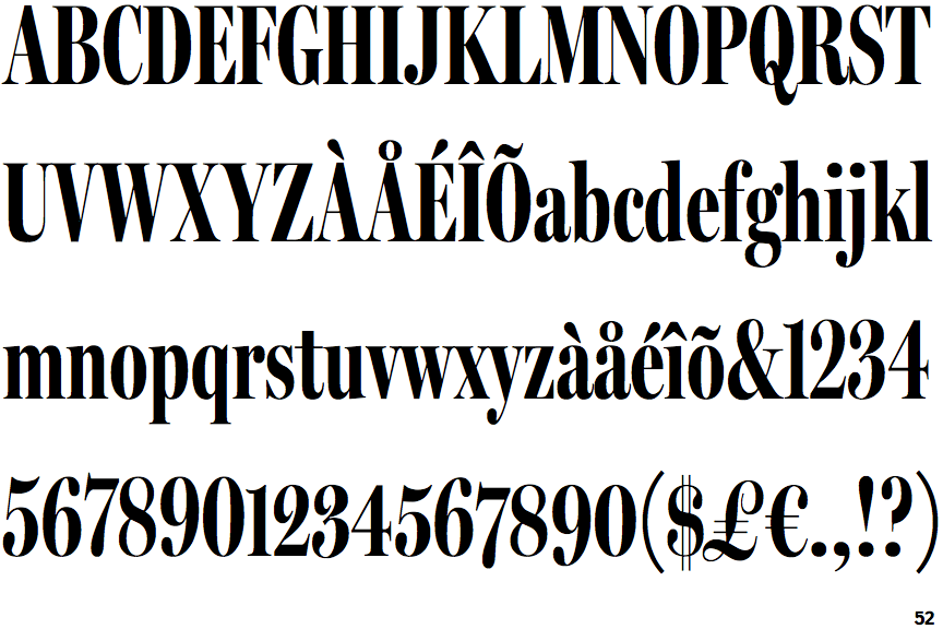 Identifont - Miller Banner Extra Compressed Bold