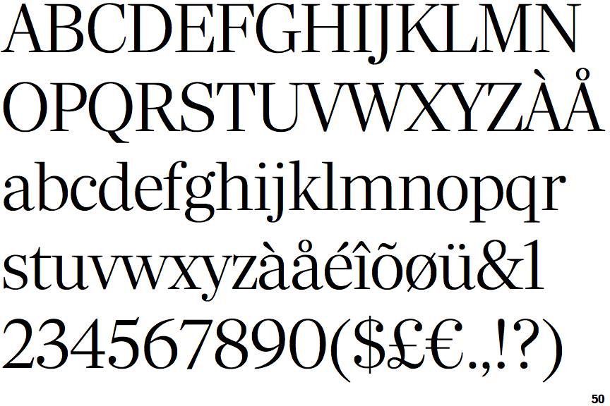 Identifont - Richmond Display Light