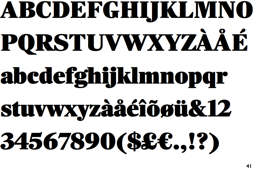 Identifont - Richmond Display Ultra Black