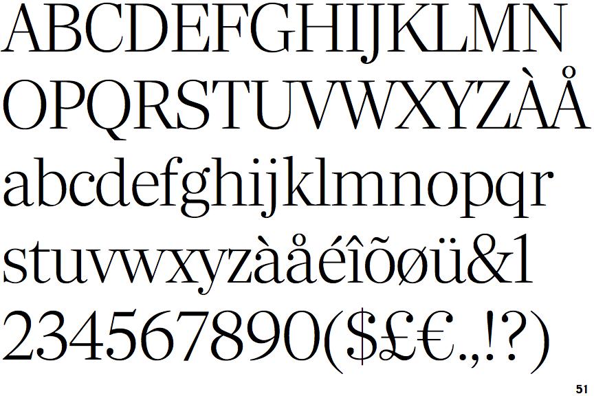 Identifont - Richmond Display Ultra Light