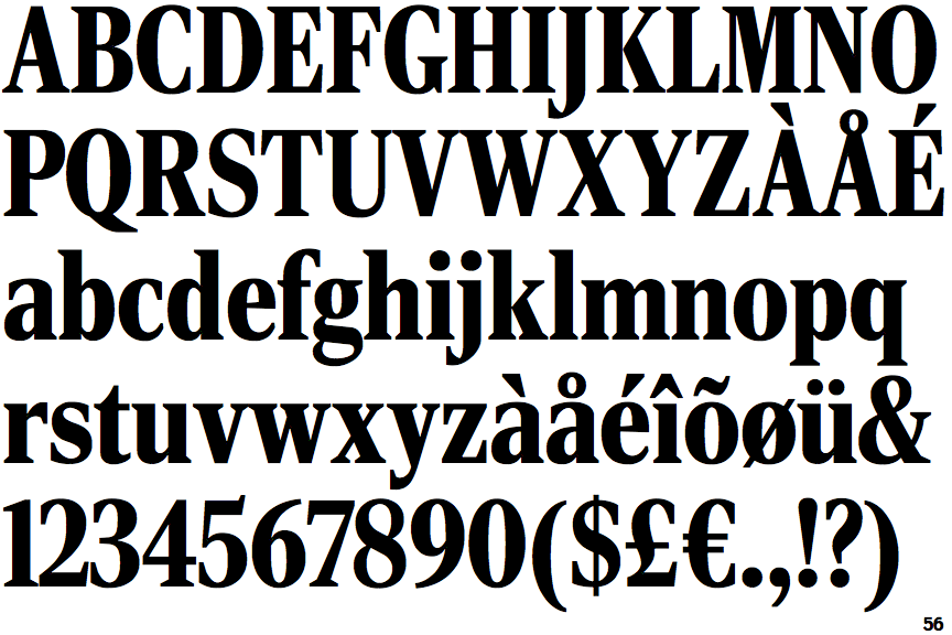 Identifont - Rocky Extra Condensed Black