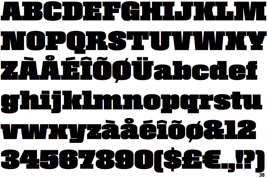 Identifont - Roster Black