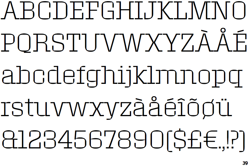 Identifont - Roster Extra Light