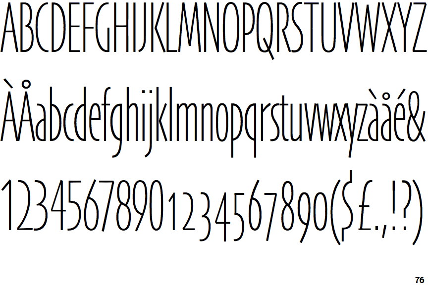 Identifont - CC Skia Compressed Thin