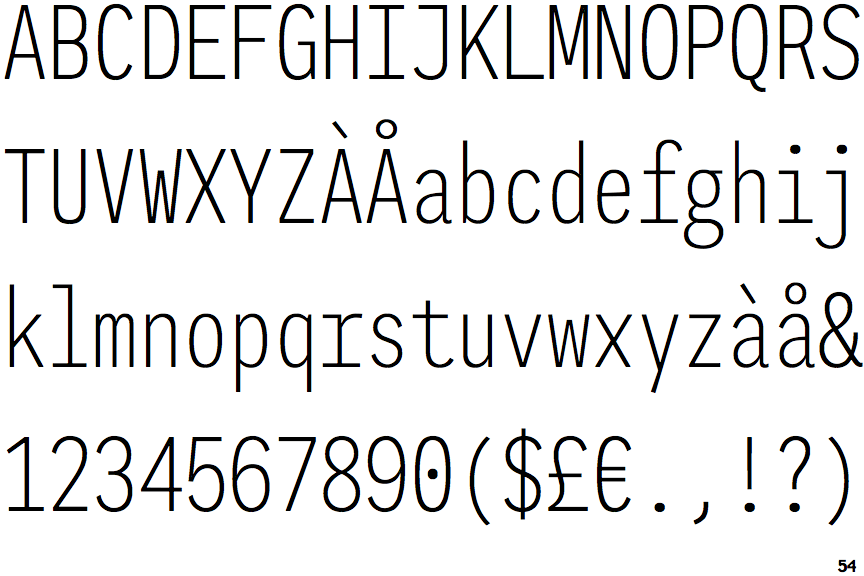 Identifont - Iki Mono Compressed Thin