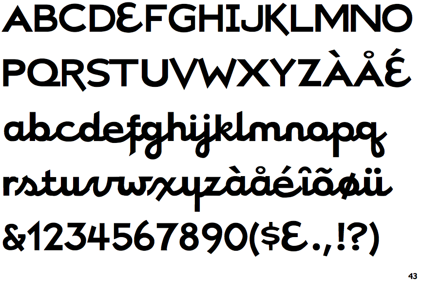 Identifont - Ribjoint