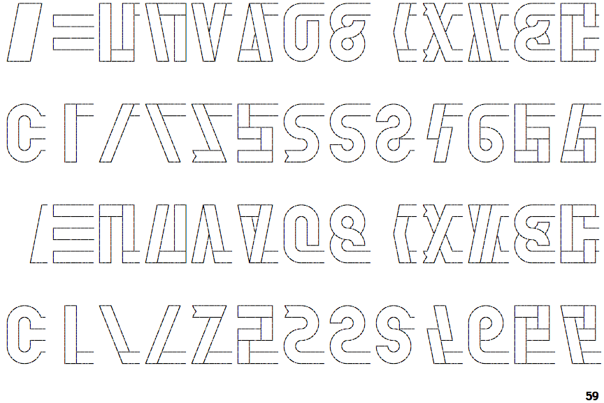 Identifont - PDU Outline Pattern